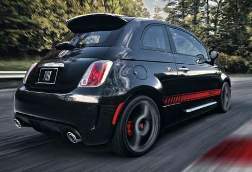 A look at therear end of the 2012 Fiat 500 Abarth | Torque News